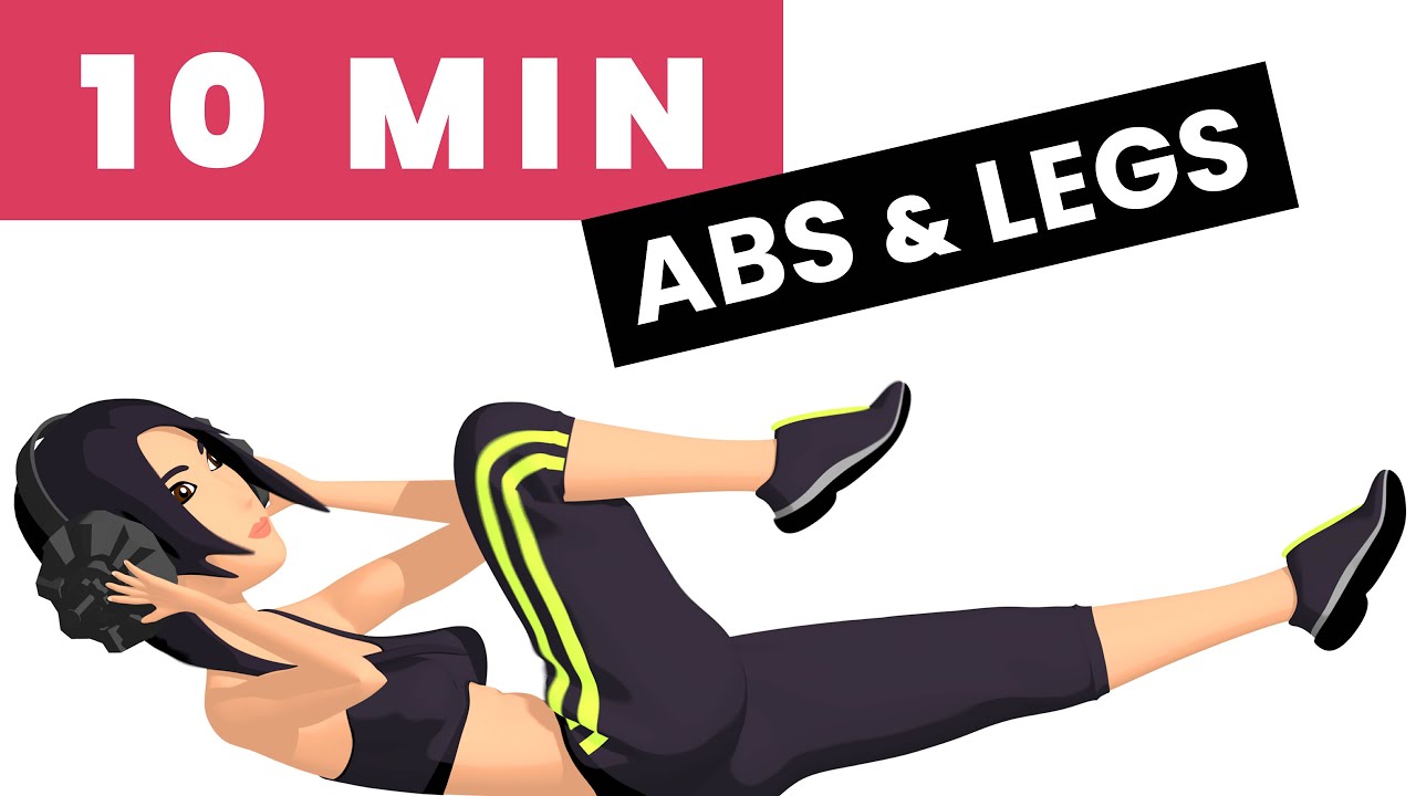 10 Minutes Abs & Legs Only (KILLER WORKOUT) - YouTube