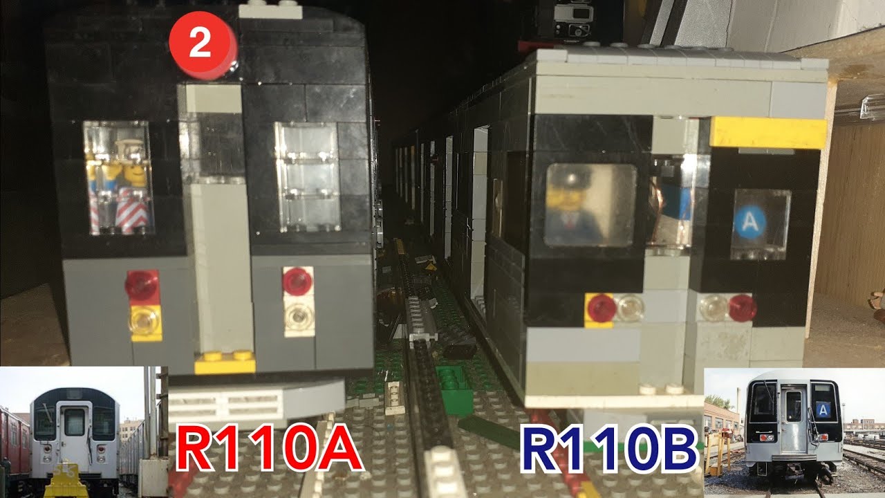 Lego MTA Subway Action! MTA R110A & R110B Subway Cars Action!!! - YouTube