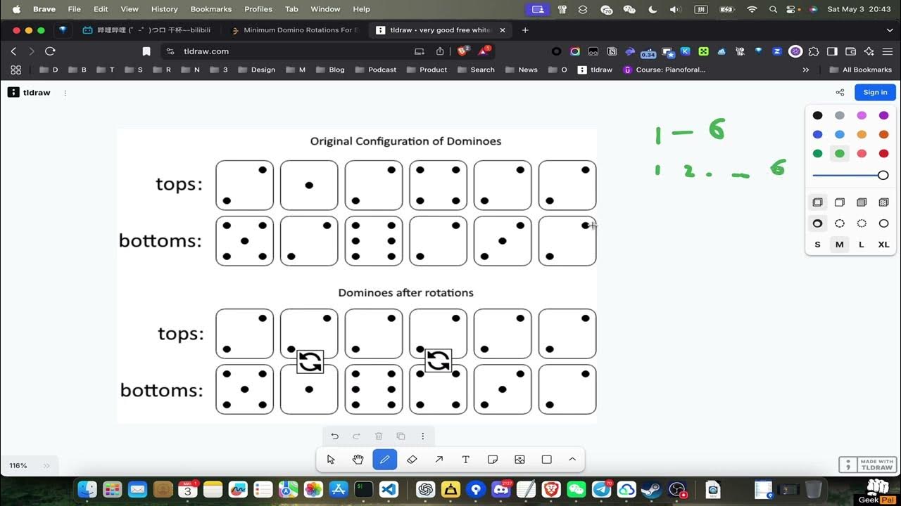 1007 Minimum Domino Rotations For Equal Row Youtube