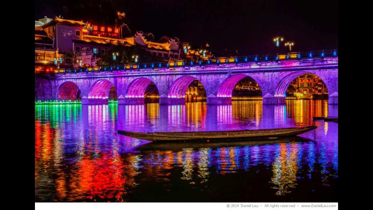 Zhusheng Bridge in Zhenyuan, China - YouTube