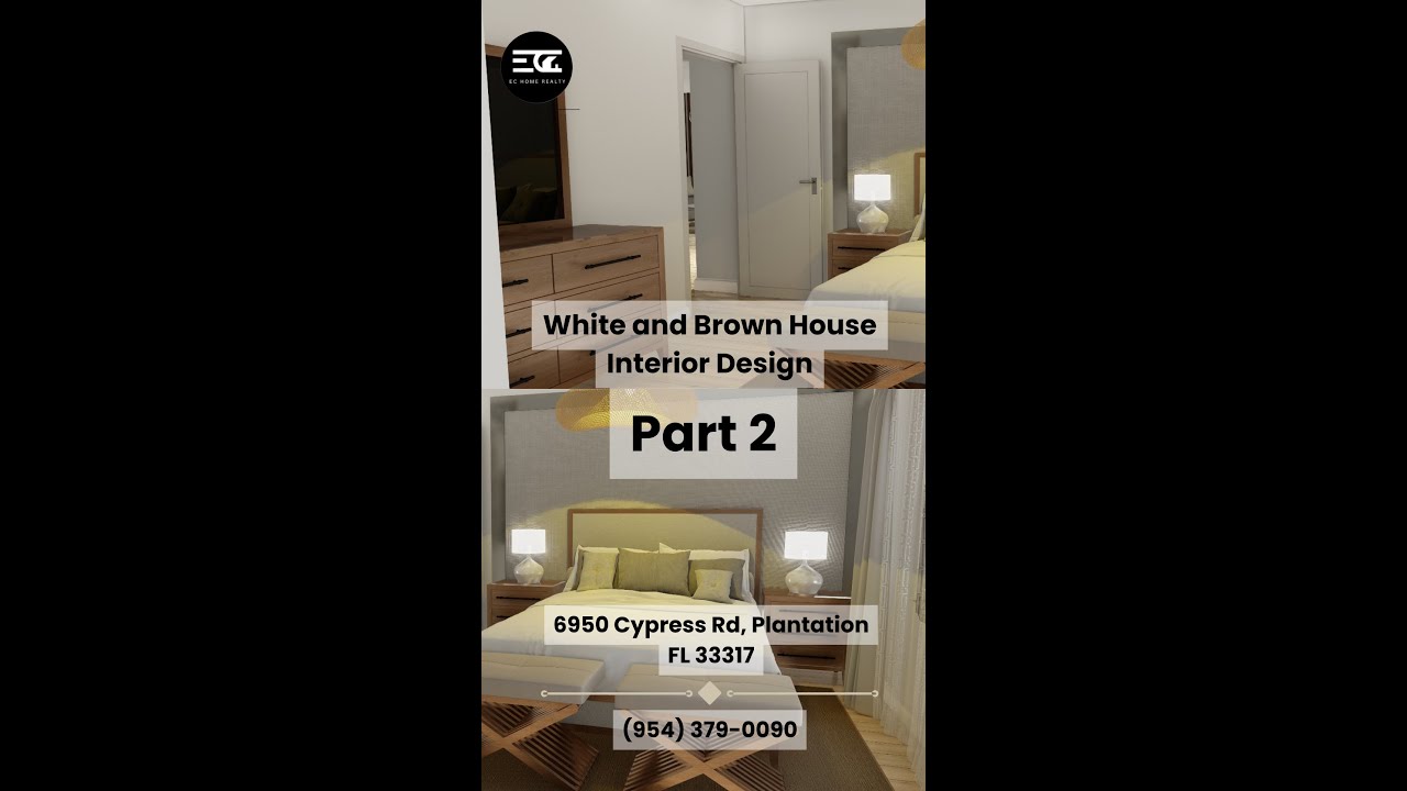 EC Home White and Brown House New Interior Design Part 2 - YouTube