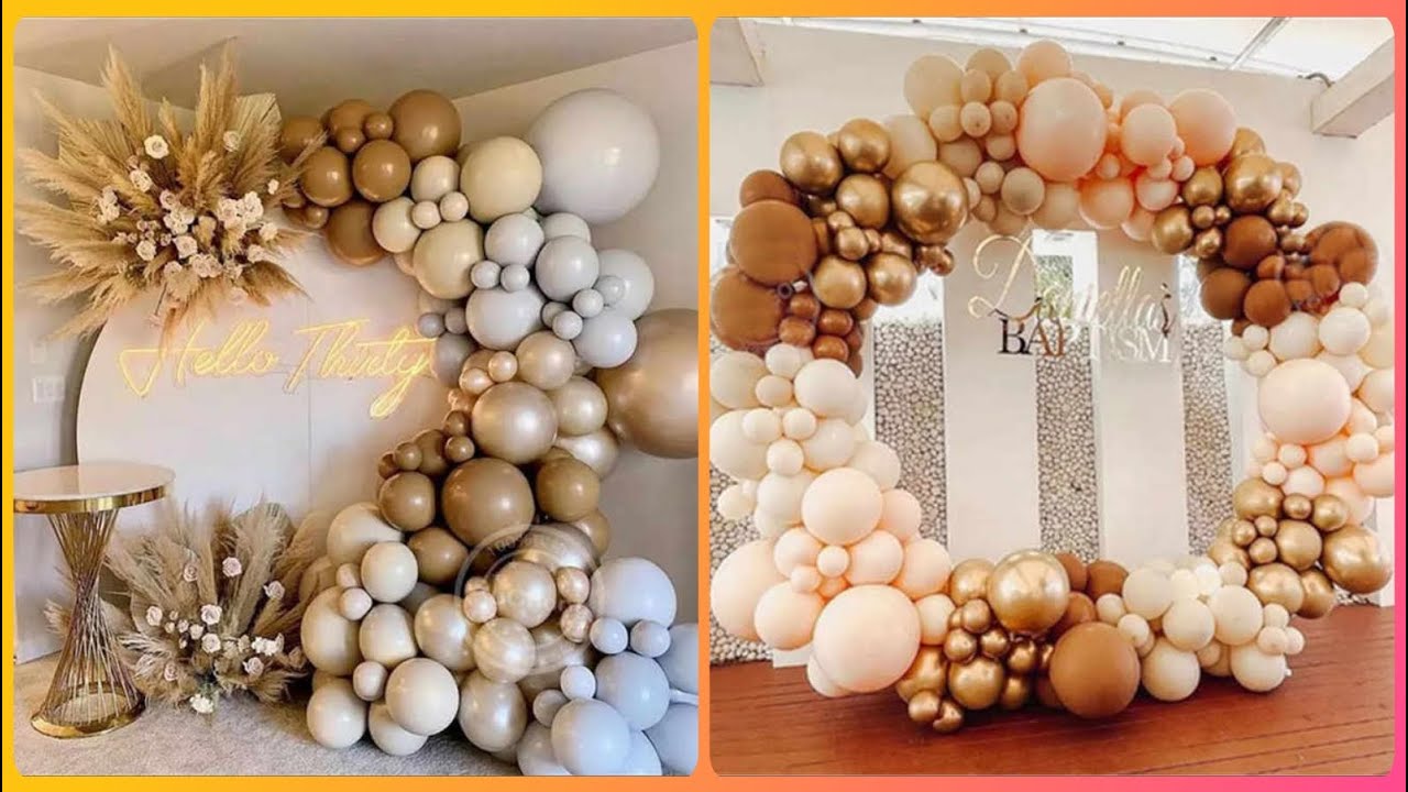 😍 Arco de Globos Color Marrón Para Boda y Para Cumpleaños - YouTube