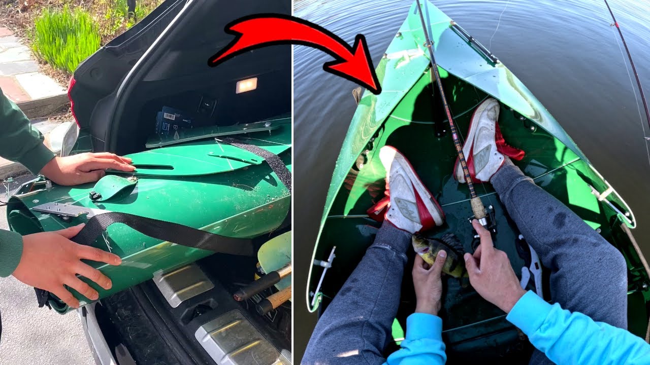 It Fits Right in Your Car...FOLDABLE KAYAK Fishing - YouTube