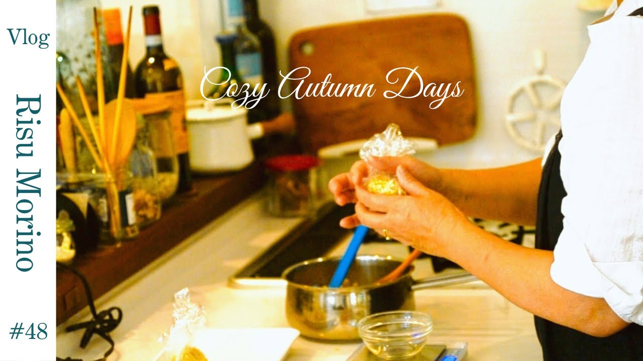 My Calm Autumn Days /Traditional Japanese chestnuts sweet / silent vlog ...