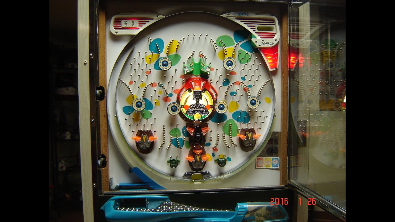 Sankyo Vintage Pachinko Set Up and Pachinko Ball Emptying - YouTube