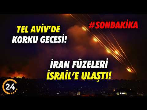 #SONDAKİKA Füzeleri İsrail'e Ulaştı! Tel Aviv'de Geceyi Bombalar ve Füzeler Aydınlattı!