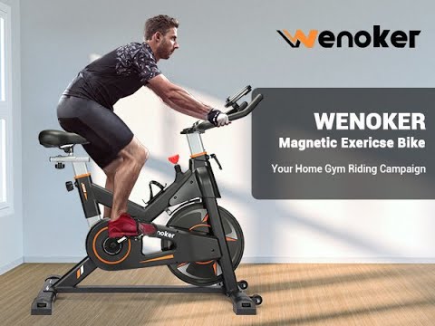 Wenoker Magnetic Resistance Pro Exercise Bike - YouTube