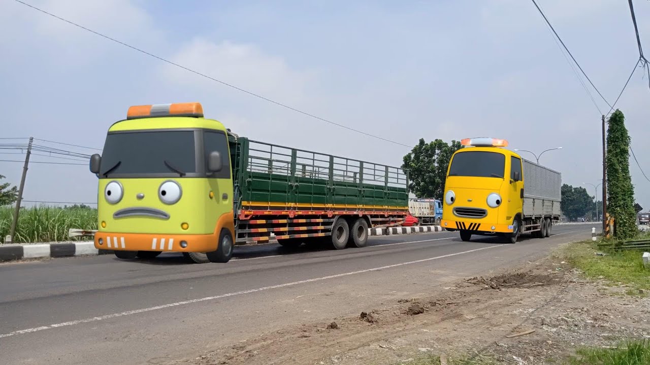 Wadidaw! Truk Besar Oleng Bis Telolet Kereta Api Dijalan Raya Berubah ...