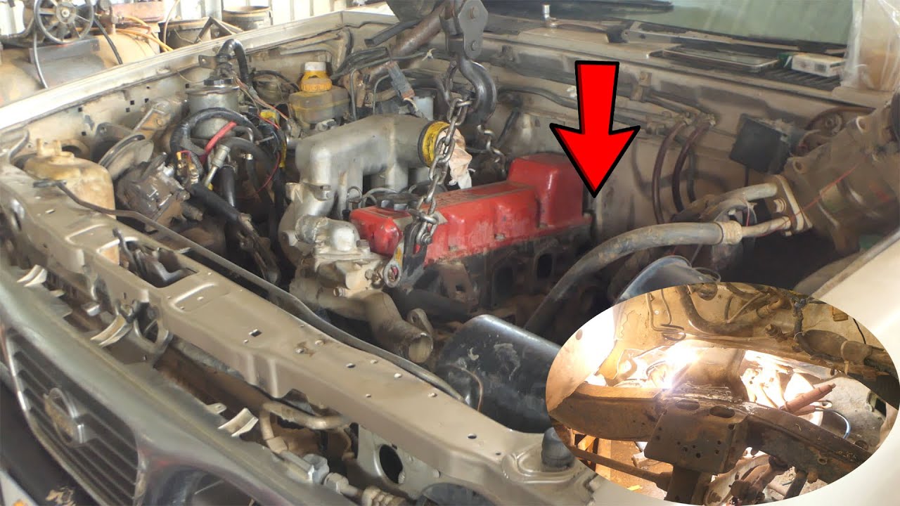 Amazing Work/ How To Take off The Full Engine From Body Car and Weld ...