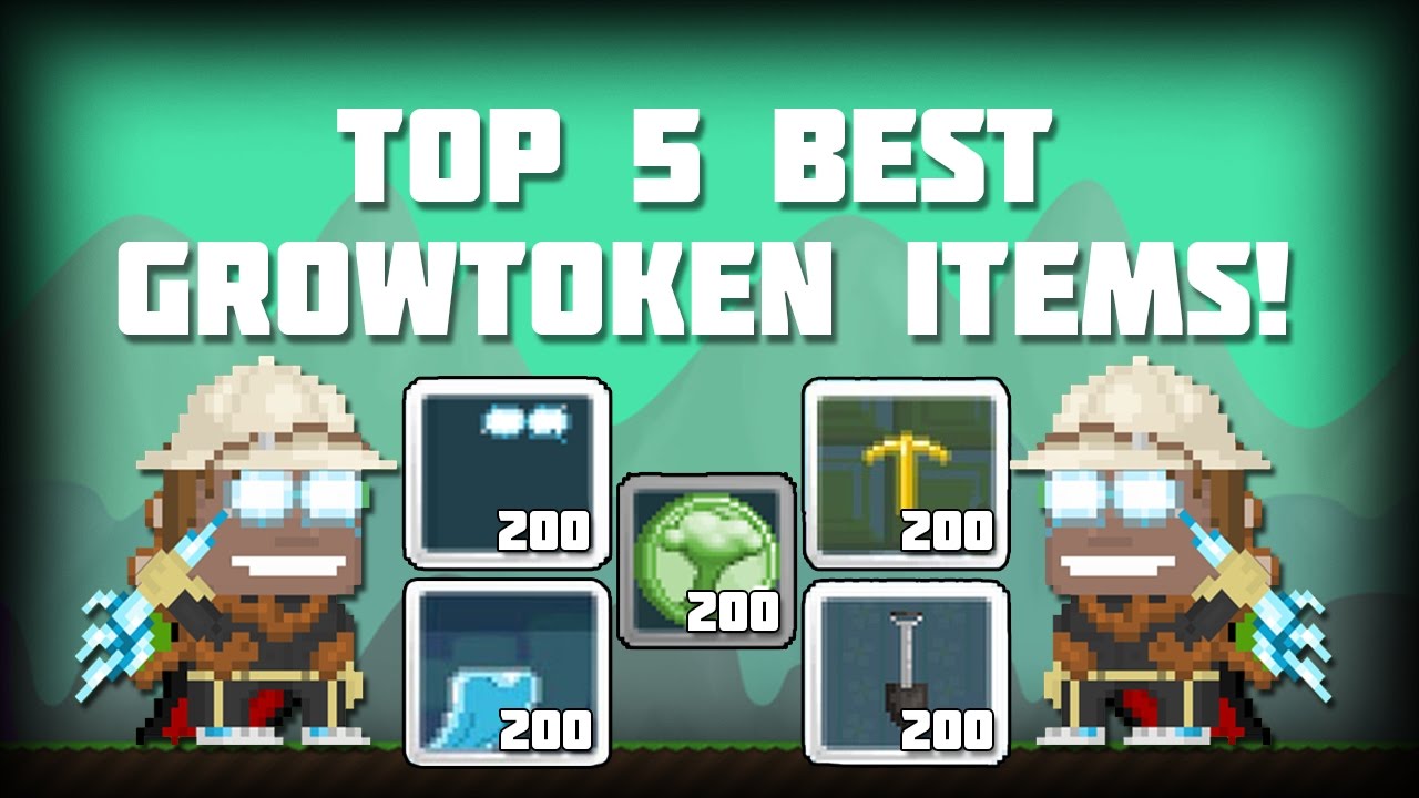 Growtopia - TOP 5 GROWTOKEN ITEMS! (BEST ITEMS!) - YouTube