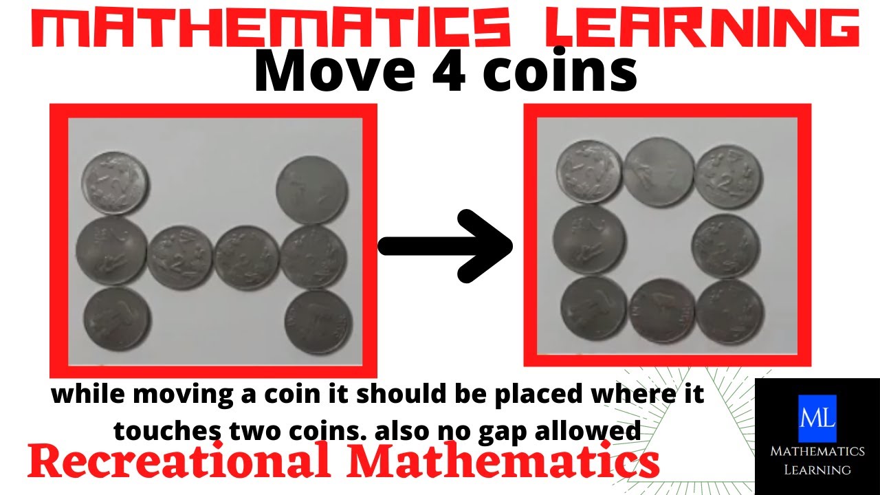 Coins Puzzle 1 Turn H To O By Moving 4 Coins YouTube Coins Puzzle 1 Turn H To O By Moving 4 Coins YouTube