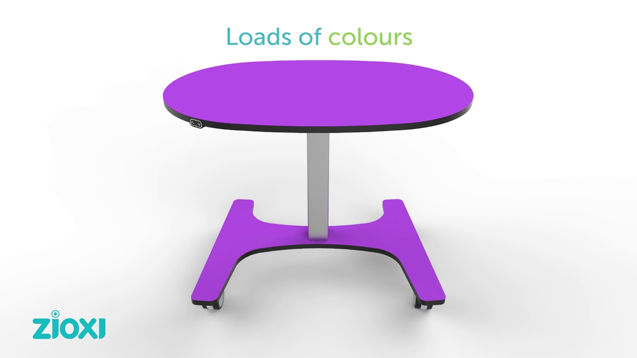 zioxi Huddle height adjustable table - YouTube
