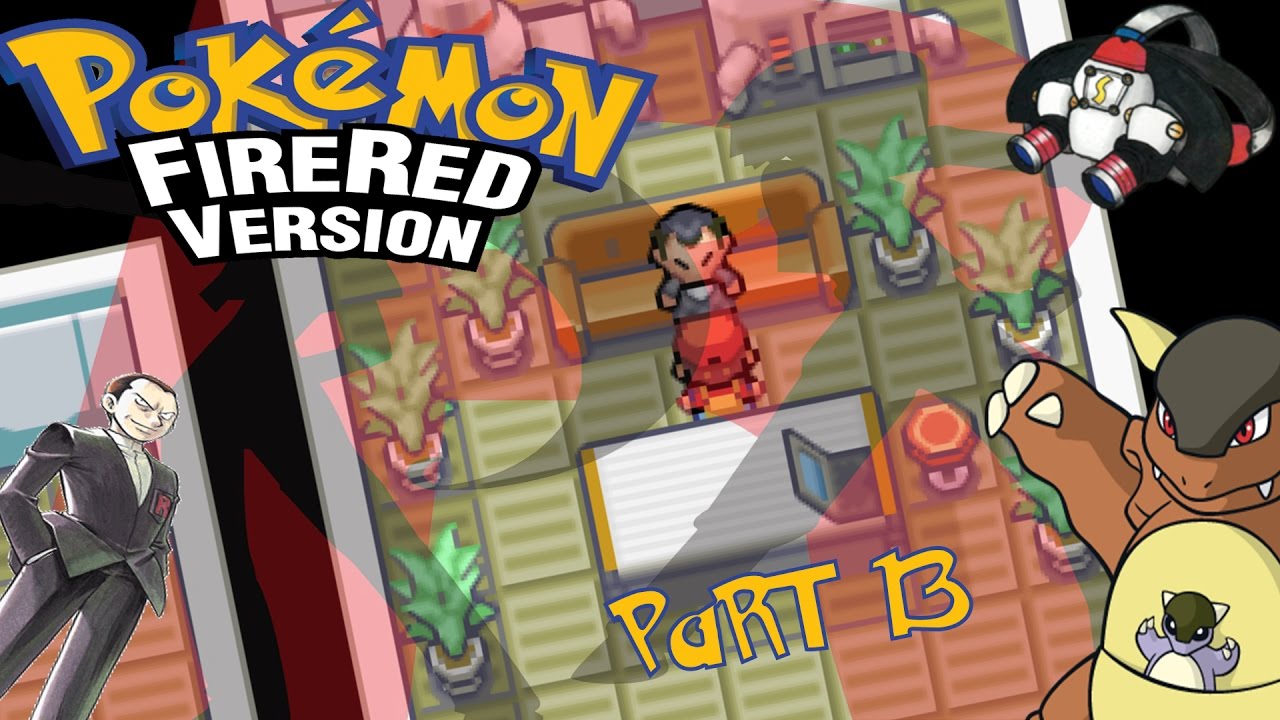 Pokemon: FireRed Let's Play part 13 | Rocket base and Giovanni! - YouTube