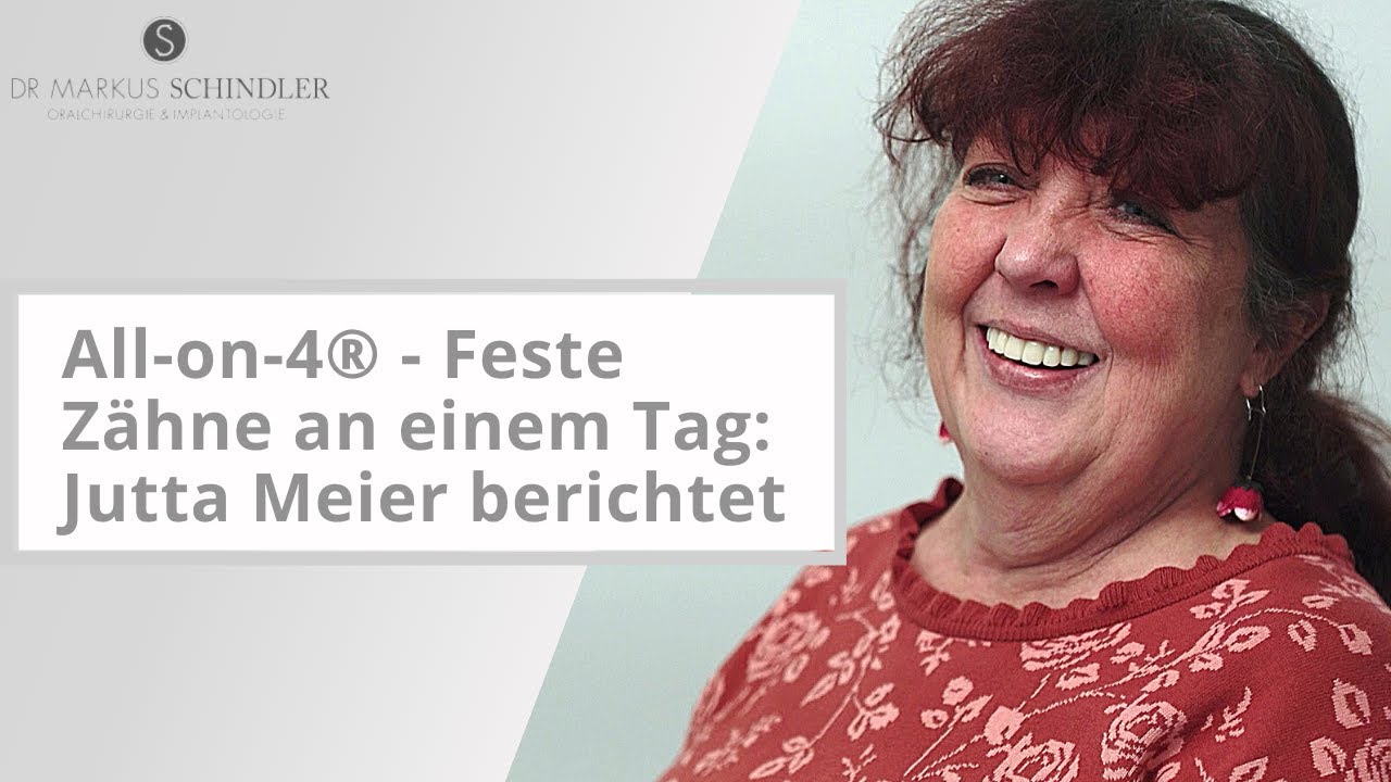 All on 4® - Feste Zähne an einem Tag Jutta Meier berichtet - YouTube