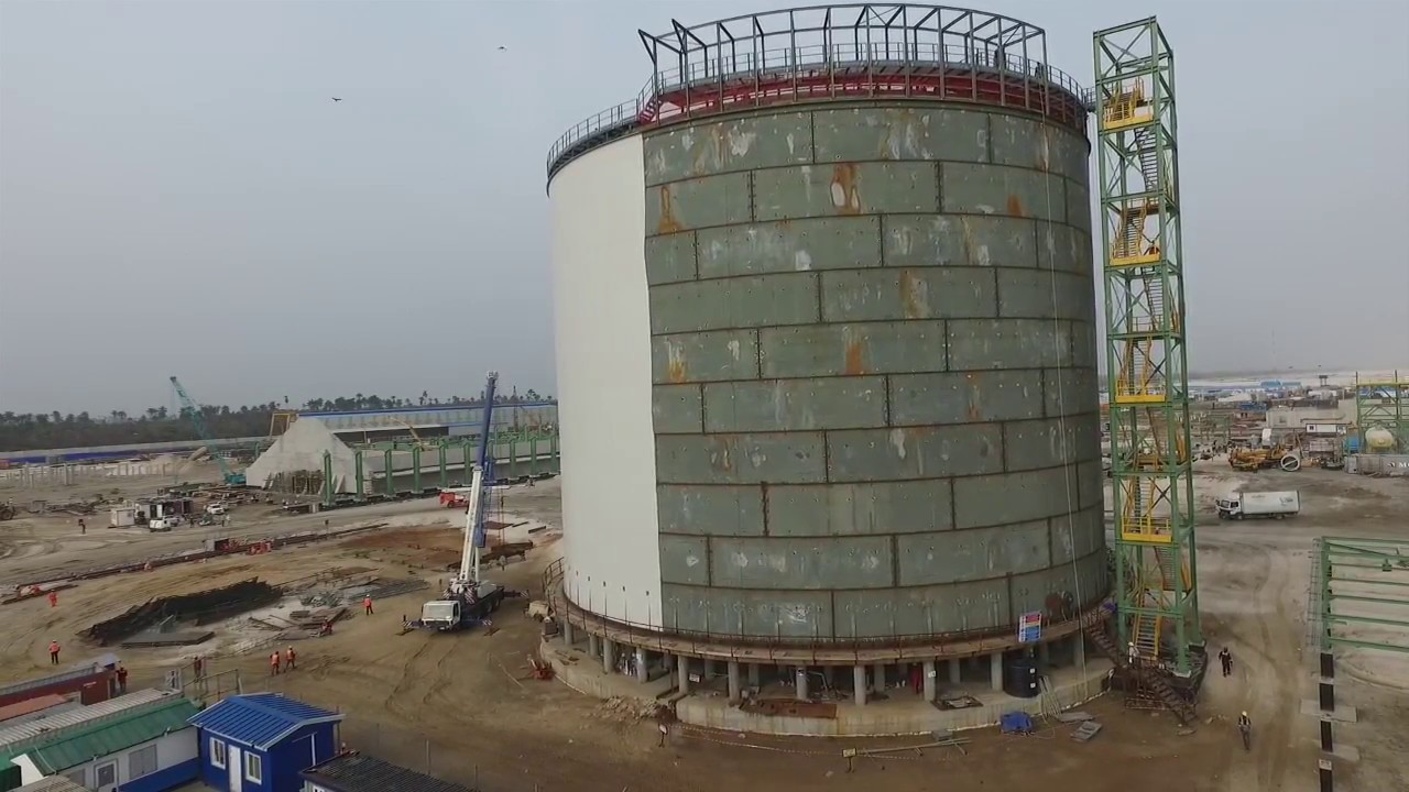 Dangote Fertilizer Plant Drone-March 2017 - YouTube