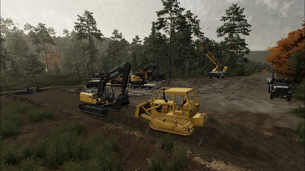 Digging a trench on Azura - Farming Simulator 22 - YouTube