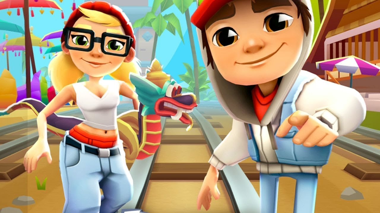SUBWAY SURFERS BALI : JAKE and TRICKY! - YouTube