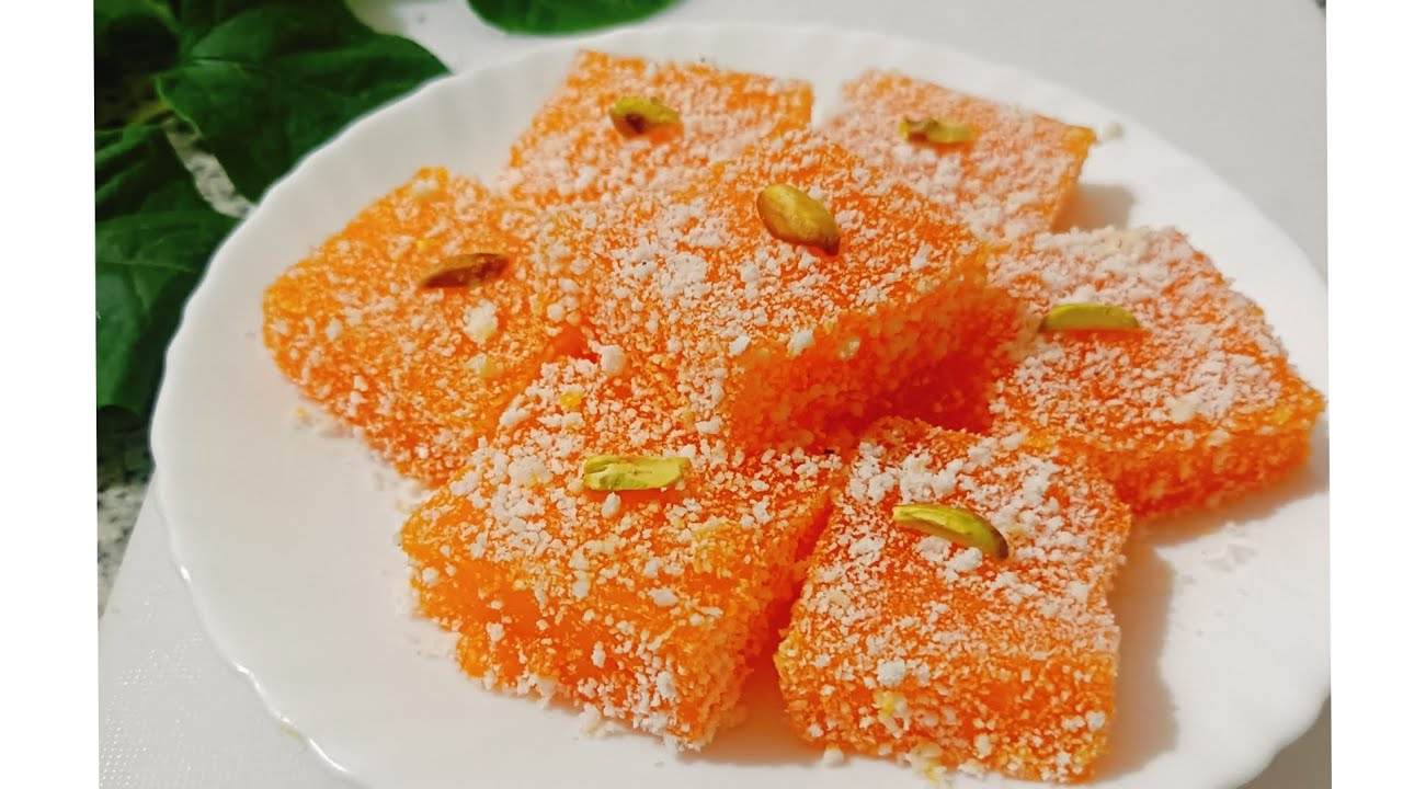 Orange Turkish delight recipe | Shariya's kitchen| - YouTube