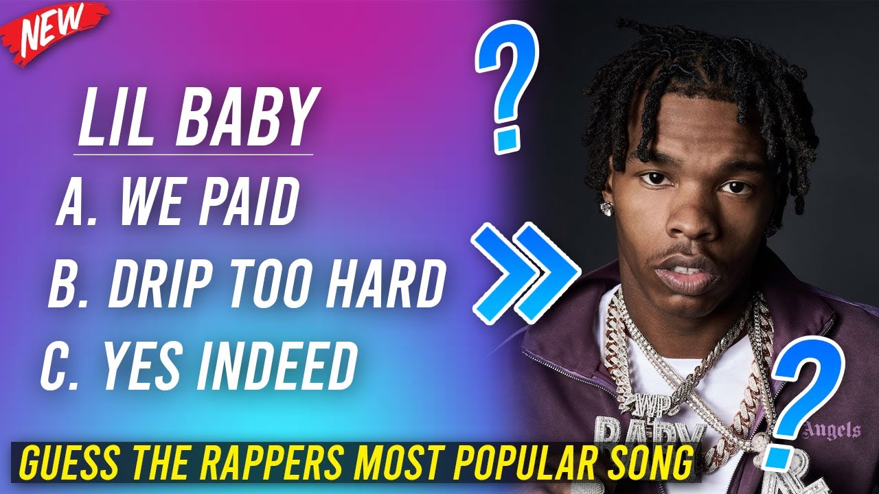 GUESS THE RAPPERS MOST POPULAR SONG CHALLENGE! (HARD) - YouTube
