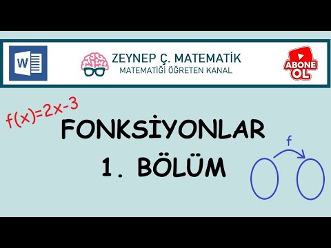 35)KPSS,TYT,ALES,DGS - FONKSİYONLAR 1. BÖLÜM - BOL SORU ÇÖZÜMLÜ