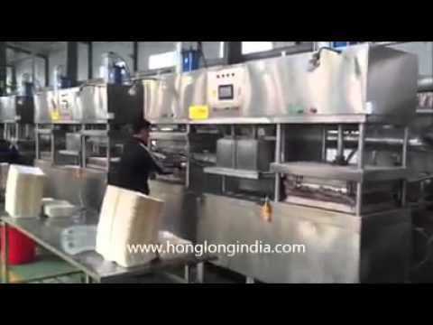 Honlong Semi auto 2in1 pulp tableware forming machine - YouTube