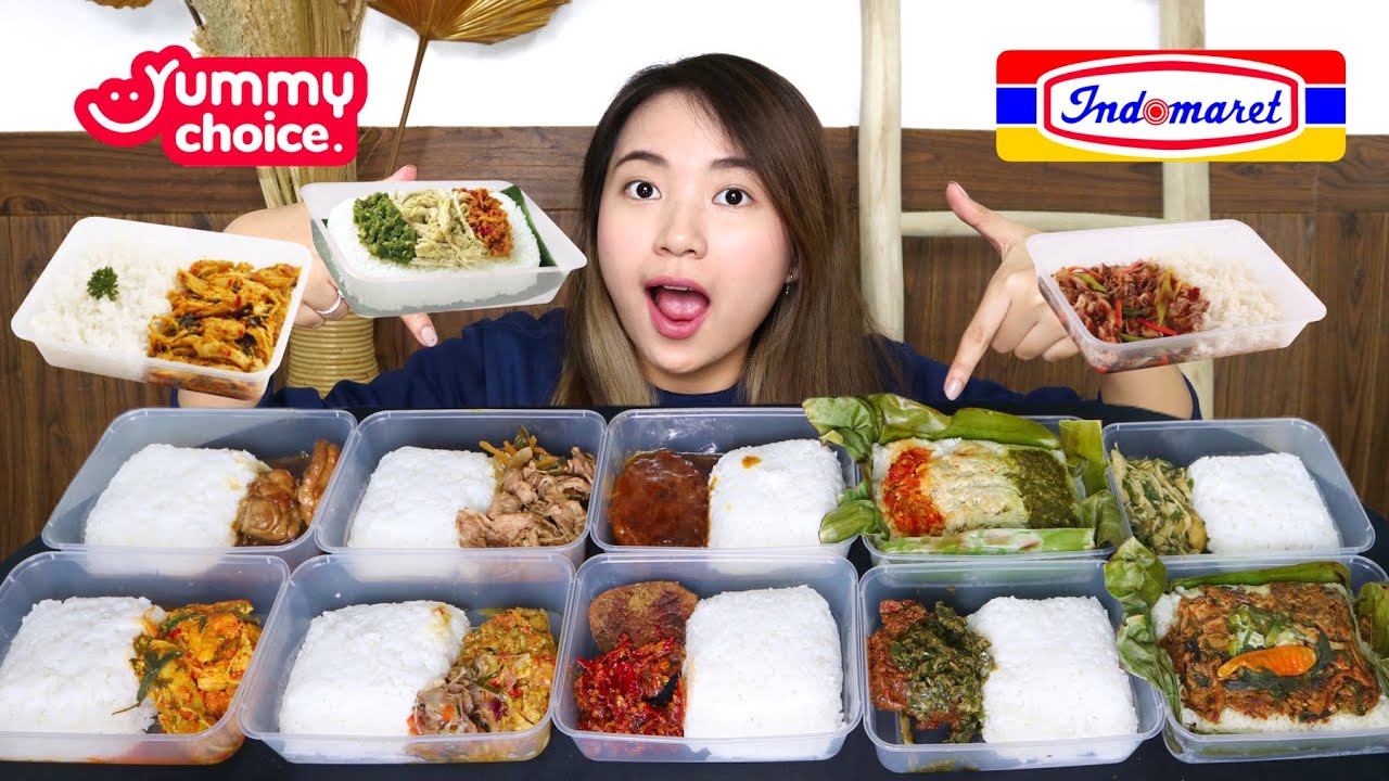 MUKBANG MAKANAN YUMMY CHOICE INDOMARET!! || GIVEAWAY TOTAL 2.000.000 ...