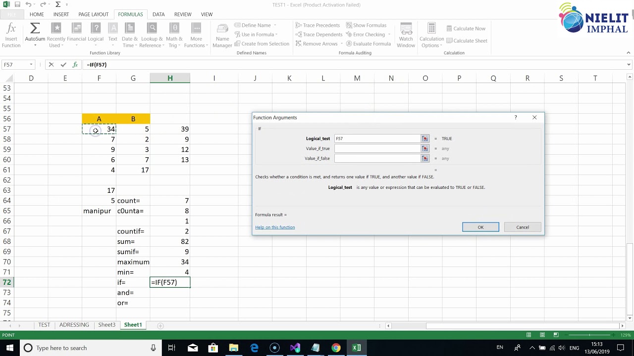 CCC Chapter 4 Functions & Formulas - YouTube