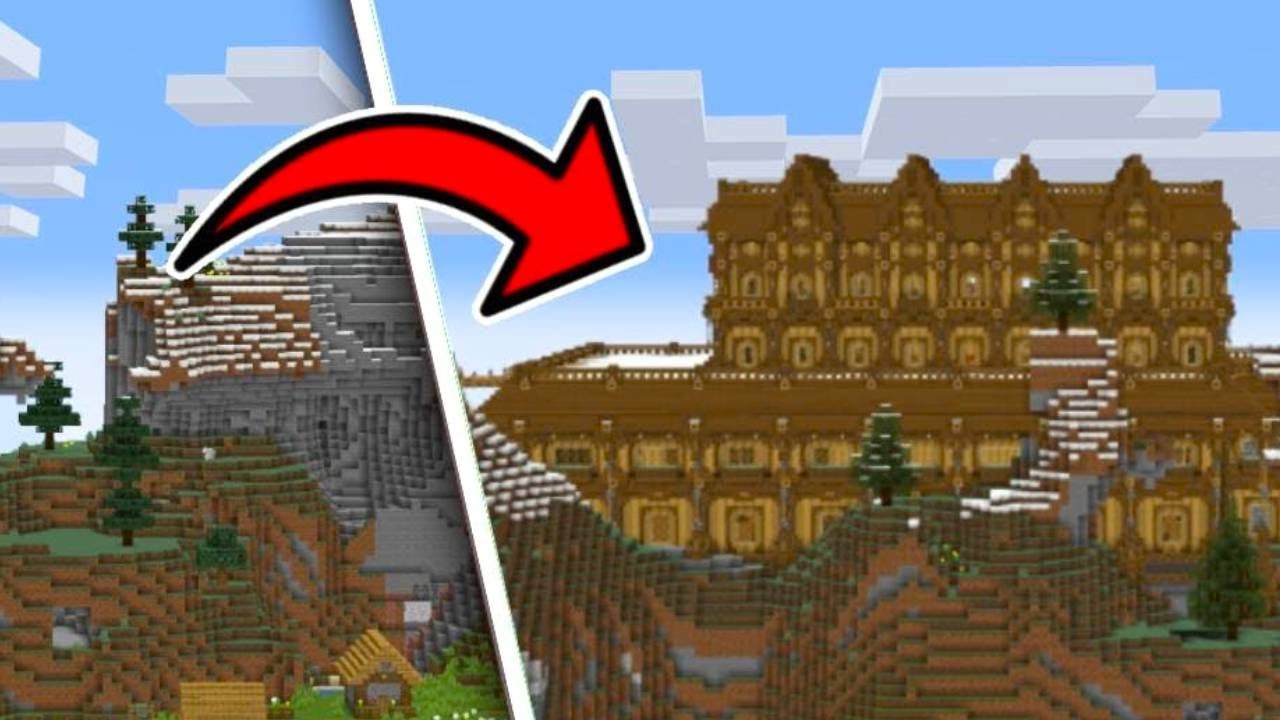 I Transformed a Village in Survival Minecraft - YouTube