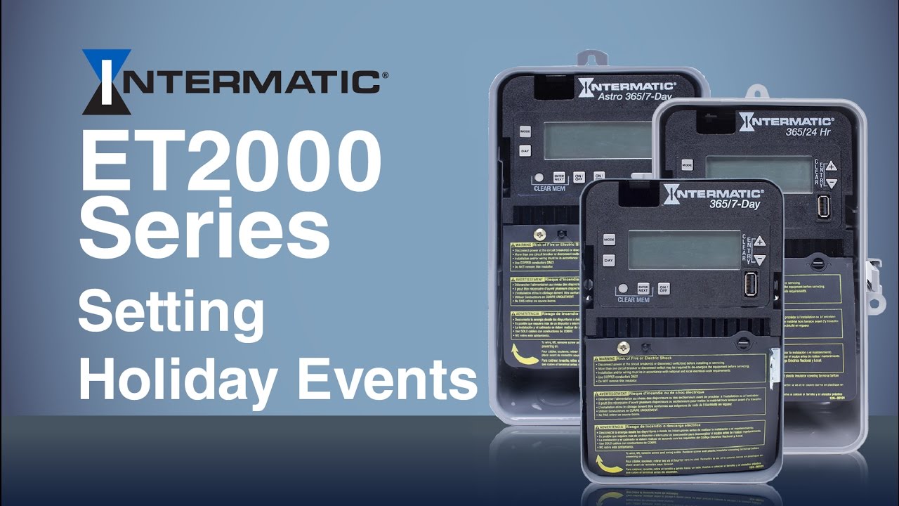 Setting Holiday Events ET2000 Series - YouTube