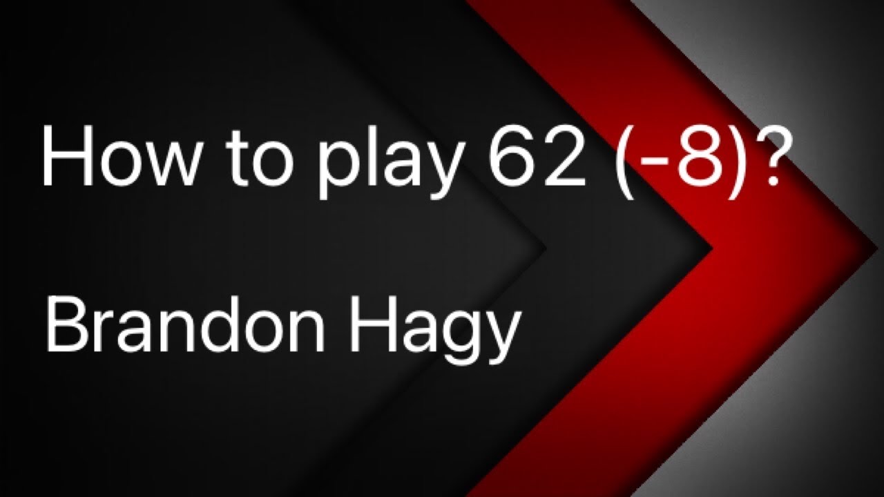 How to play 62(-8)? Brandon Hagy golf performance. Day 2. The Honda ...