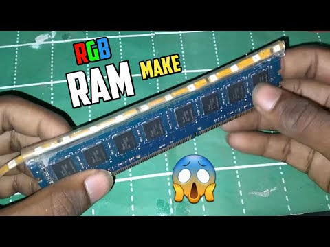 How to make a RGB Ram at home😱 how to make a gaming pc rgb ram ...