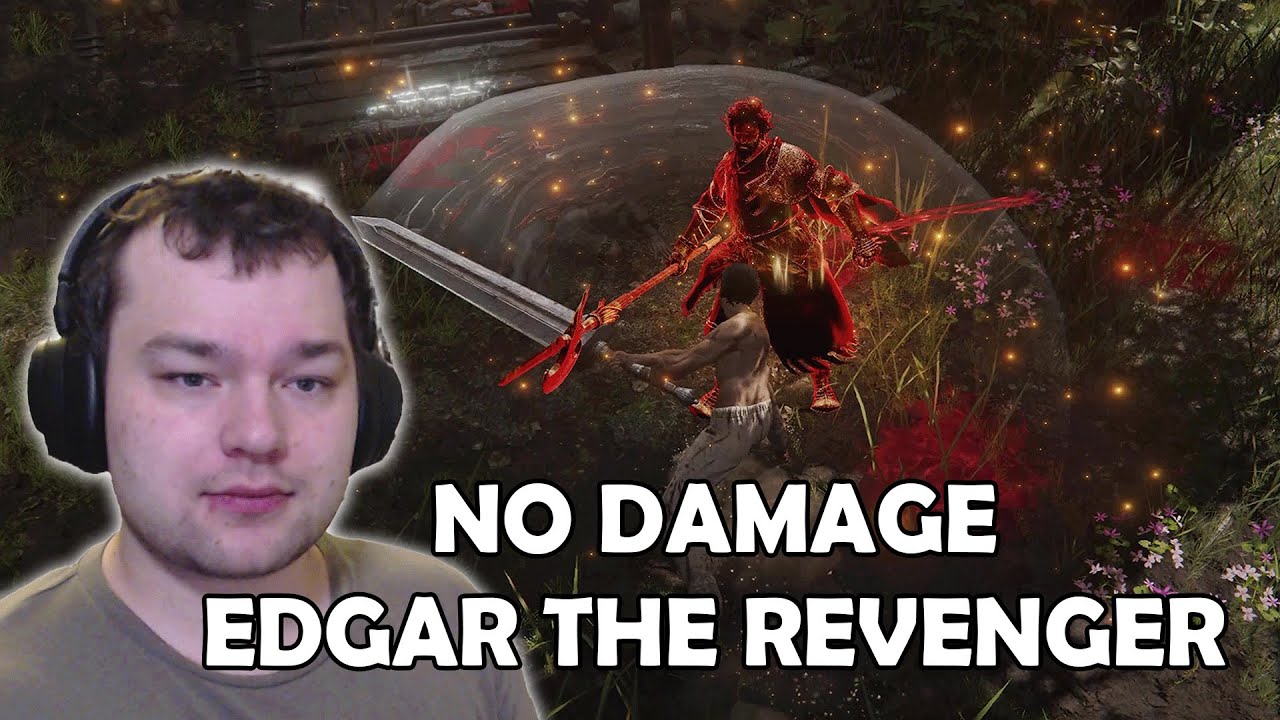 Edgar the Revenger No Damage Boss Fight in Elden ring no hit solo - YouTube