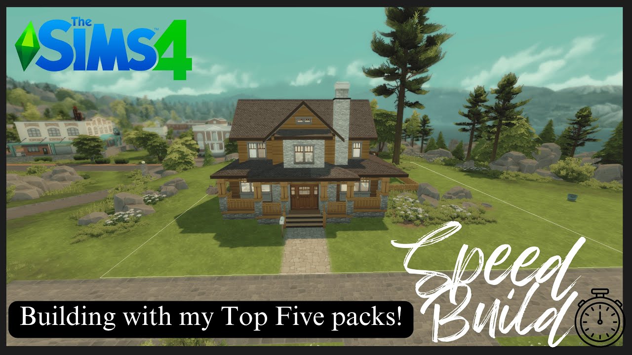 Building With Only My Top 5 Packs | Amateur Builds in The Sims 4 | NO ...