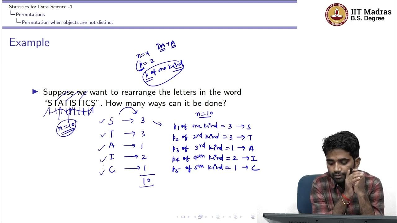 W5_L4_Permutations and Combinations - Permutations: Objects not distinct and Circular ...