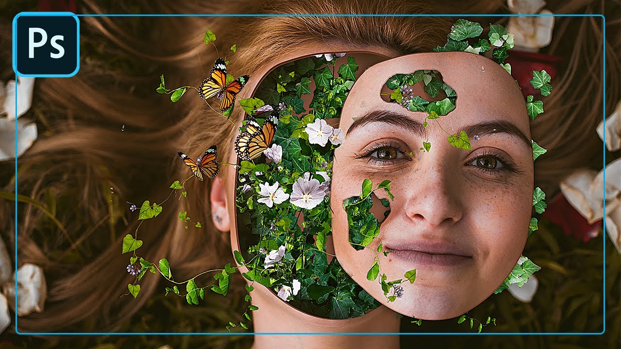 Plant Face Effect - Photoshop CC | Portrait Photo - YouTube