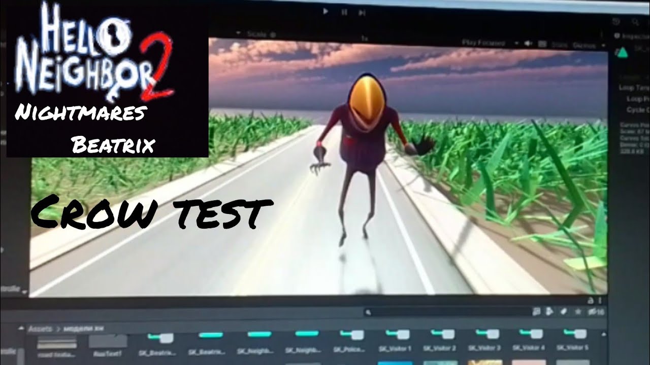 Hello neighbor 2 nightmare beatrix,test[2] CROW - YouTube