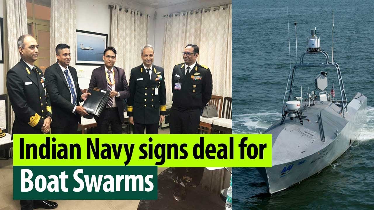 Indian Navy inked Contract for autonomous armed boat swarms under ...