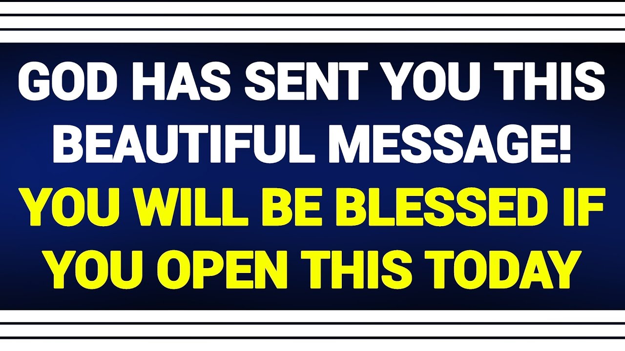 🌈GOD HAS SENT YOU THIS BEAUTIFUL MESSAGE💫 || God's Message Today | God ...