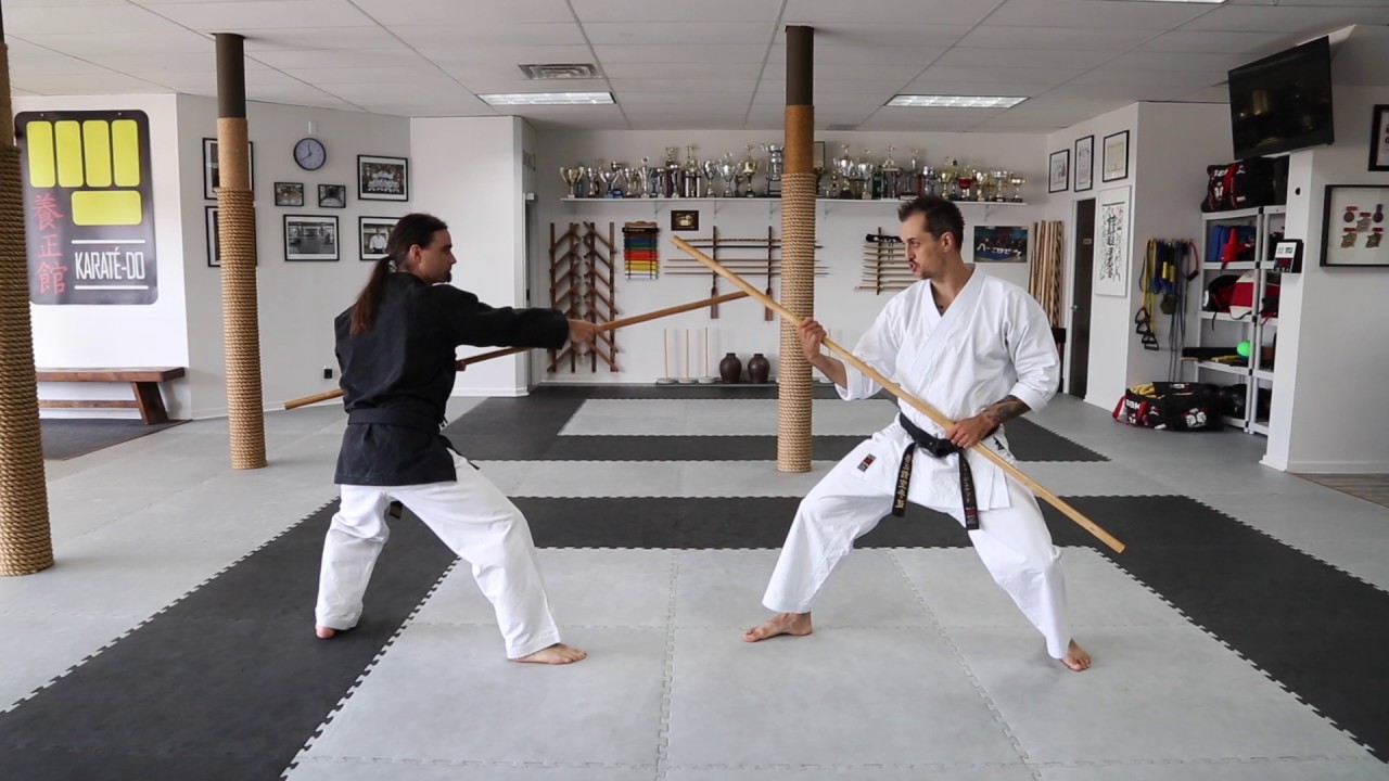 Kobudo KCRD - Bo kumite basic - YouTube