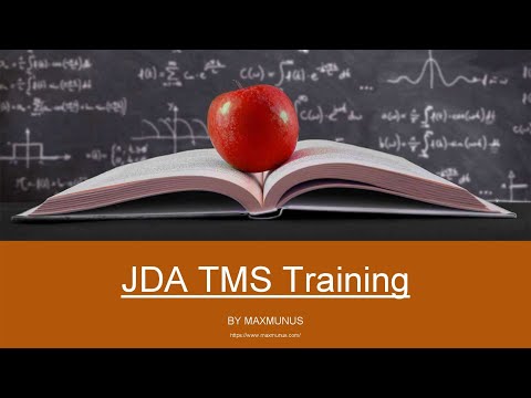 JDA TMS Training – JDA TMS Online Training – (JDA TMS Certification ...