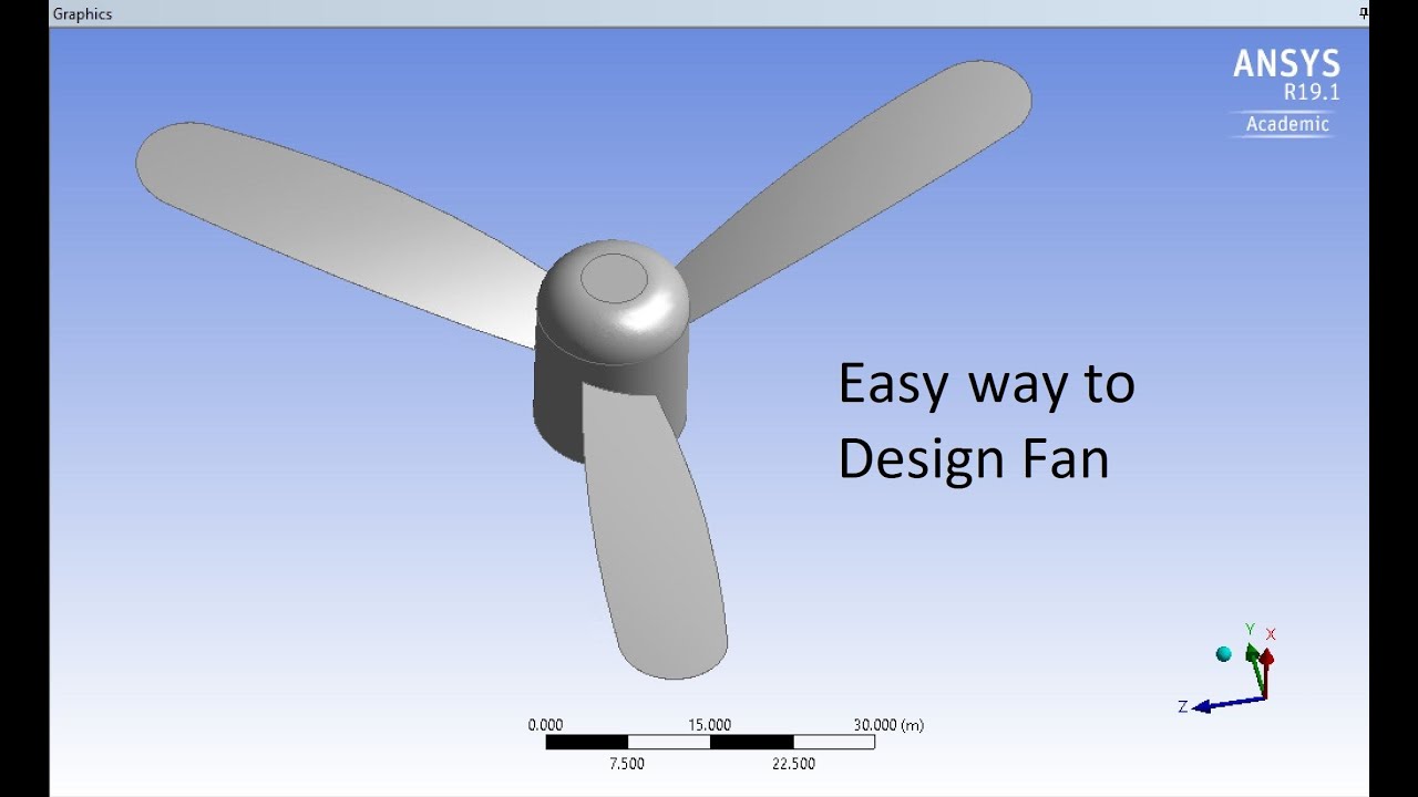 Ansys||Workbench ||CAD ||fan_designing|| CAD_Designing||Design Moduler ...