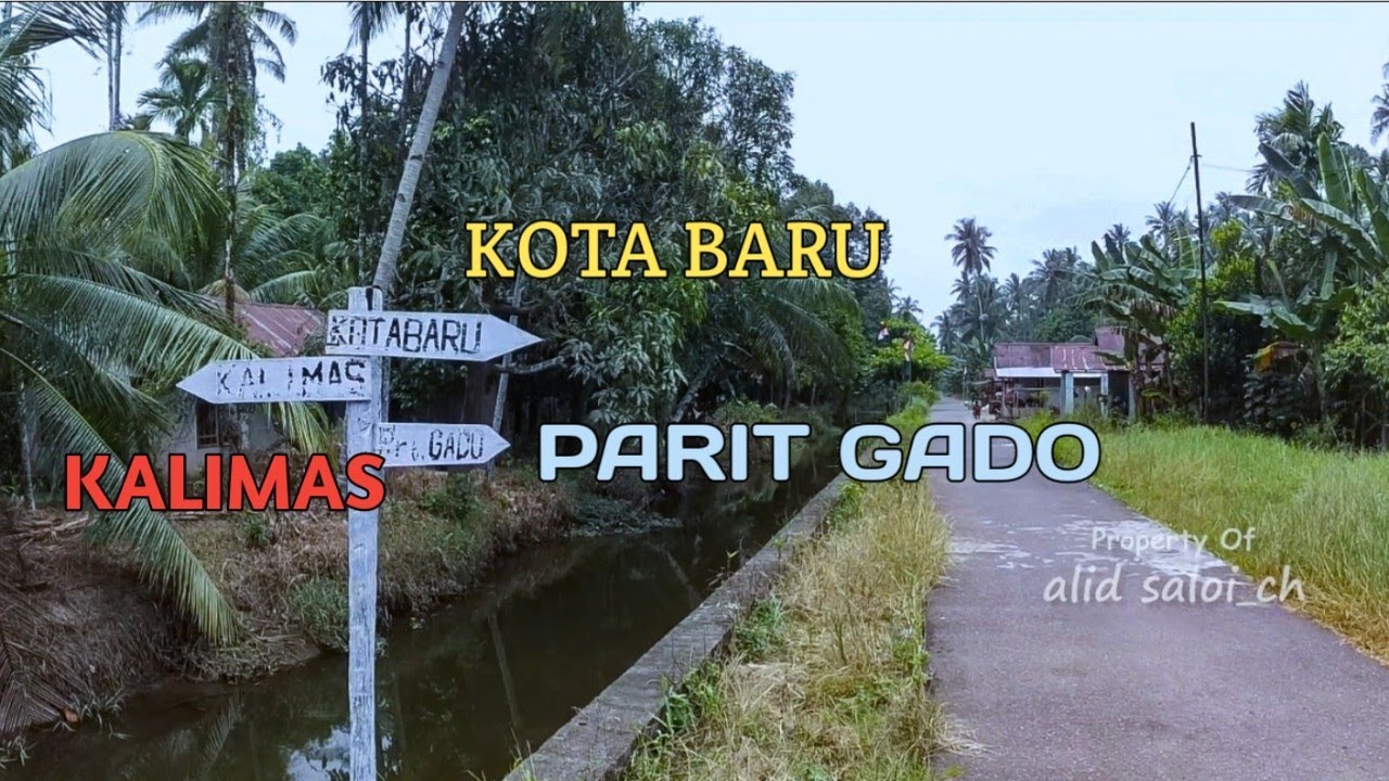 Terabas Jalan Parit Banjar, Parit lintang dan Parit Wak Gatak, Desa ...