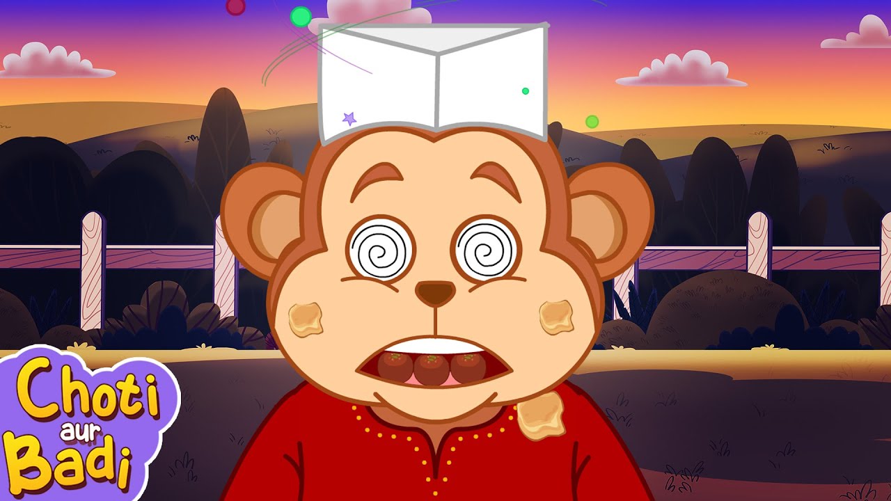 Bandar Mama🐒 Pahan Pahama | Hindi balgeet | Choti aur Badi - YouTube