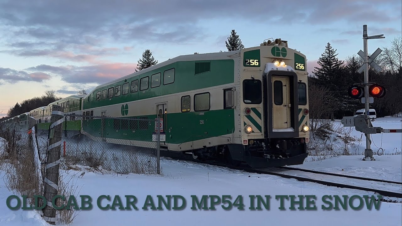 (For @trainboy647) Old Go Transit Cab Car 256 and 672 Speeding Through ...