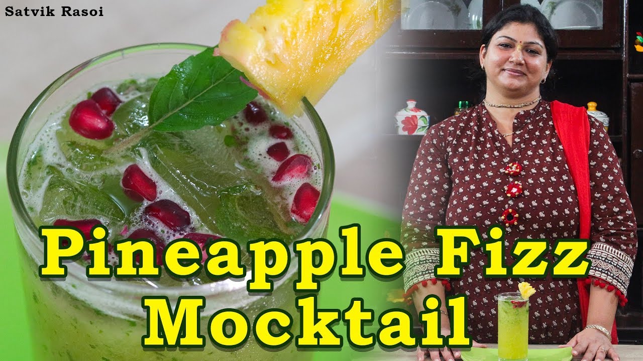 Pineapple Fizz Mocktail | Summer Drink | Satvik Rasoi | Haribhakti Devi ...