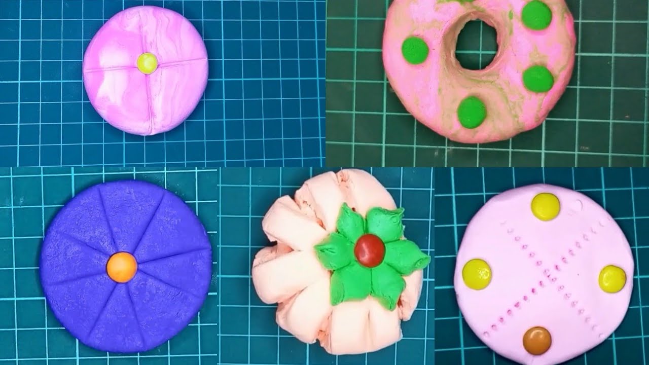 DIY how to make polymer clay Cookies 🍪🍩 - YouTube