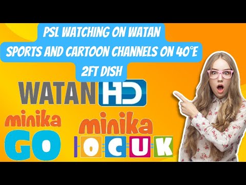 PSL WORKING ON WATAN HD 40°E sports and cartoon channels - YouTube