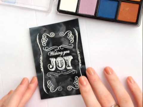 Chalkboard Art Card (Tutorial) - YouTube