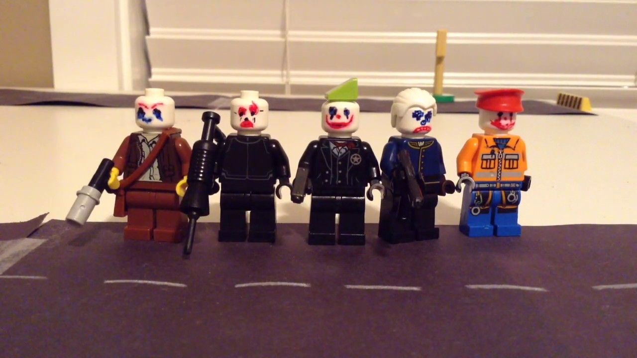 Custom Lego Joker Henchmen The Dark Knight Bank Robbery - YouTube