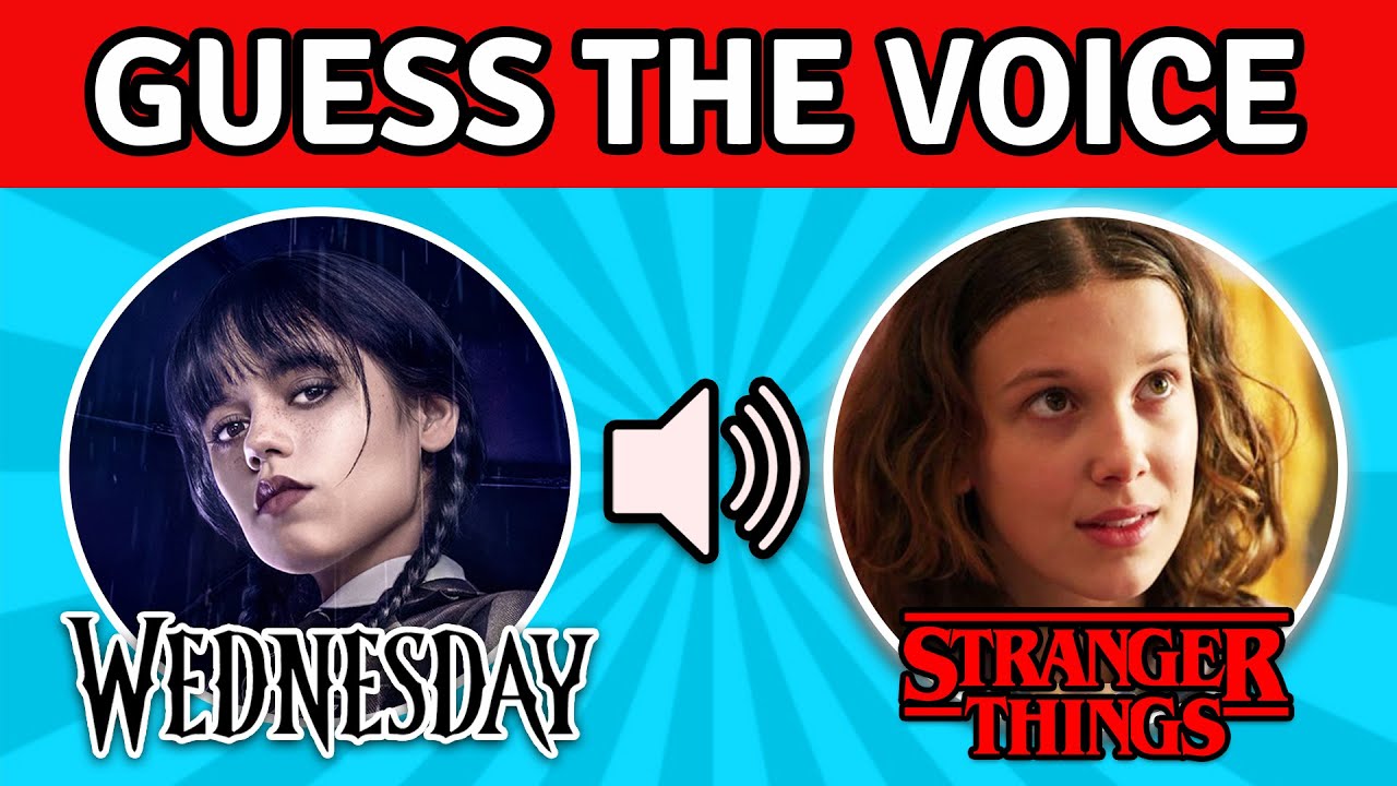 Guess the WEDNESDAY vs STRANGER THINGS Characters by Their VOICE! - YouTube